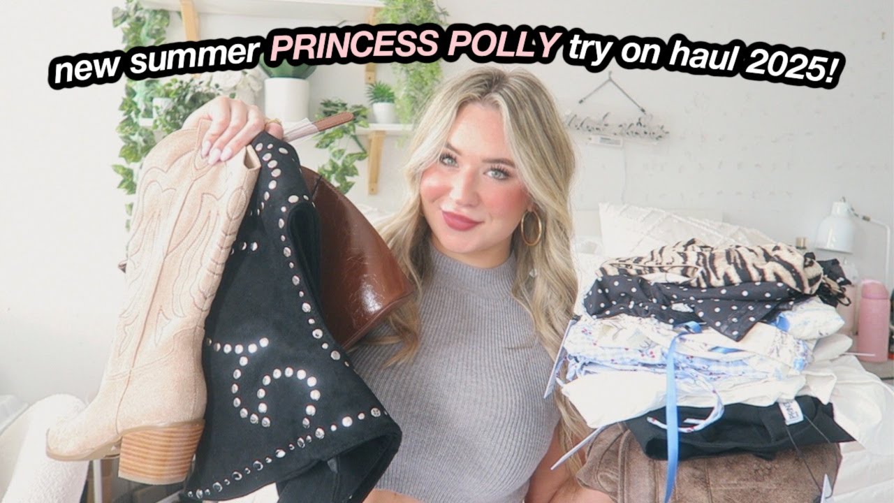 PRINCESS POLLY new summer try on clothing haul 2025! - YouTube