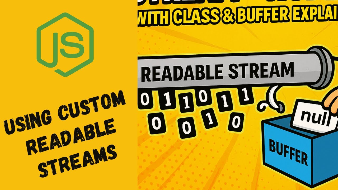 34 How To Create A Custom Readable Stream In Nodejs Complete Guide With Code Youtube
