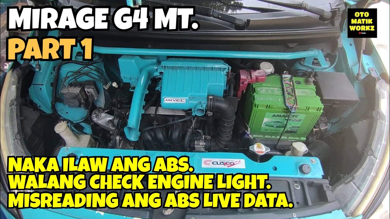 MITSUBISHI MIRAGE G4 MT - ABS SENSOR LIGHT ON - NO CHECK ENGINE ...