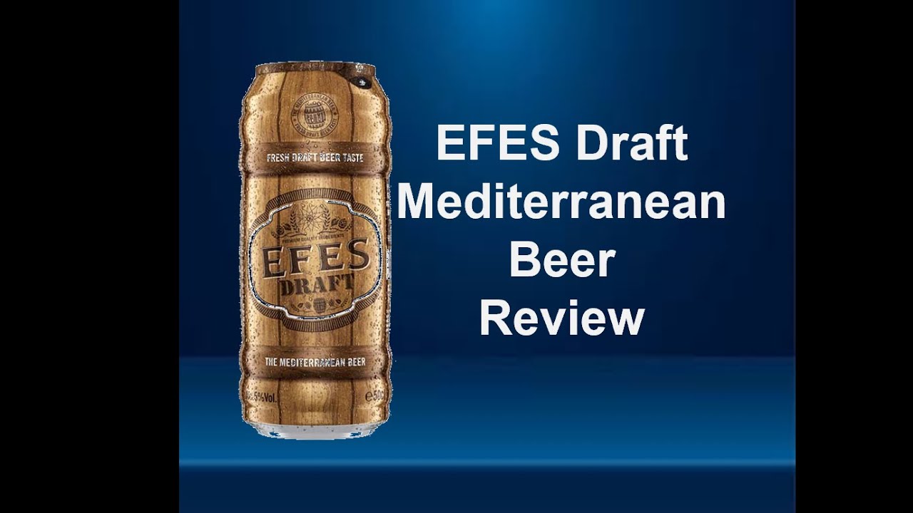 EFES Draft Mediterranean Beer Review - YouTube
