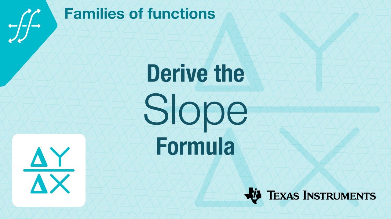 Derive the Slope Formula - YouTube