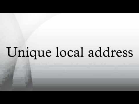 Unique local address - YouTube
