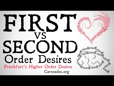 First vs Second Order Desires (Frankfurt's Volitions)