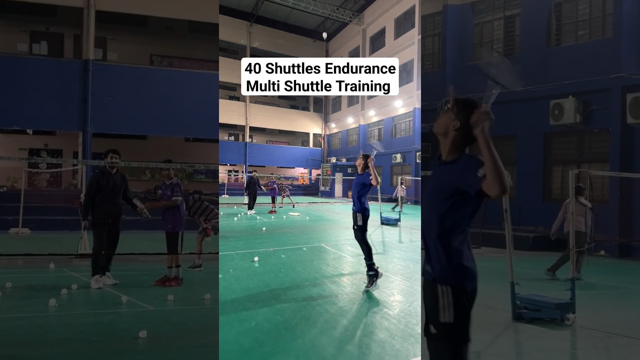 40 Shuttles Endurance Multi Shuttle Training 🔥 #shorts # ...