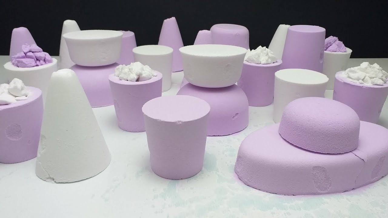 Baking soda sounds in bright colors | Satisfying Video - YouTube