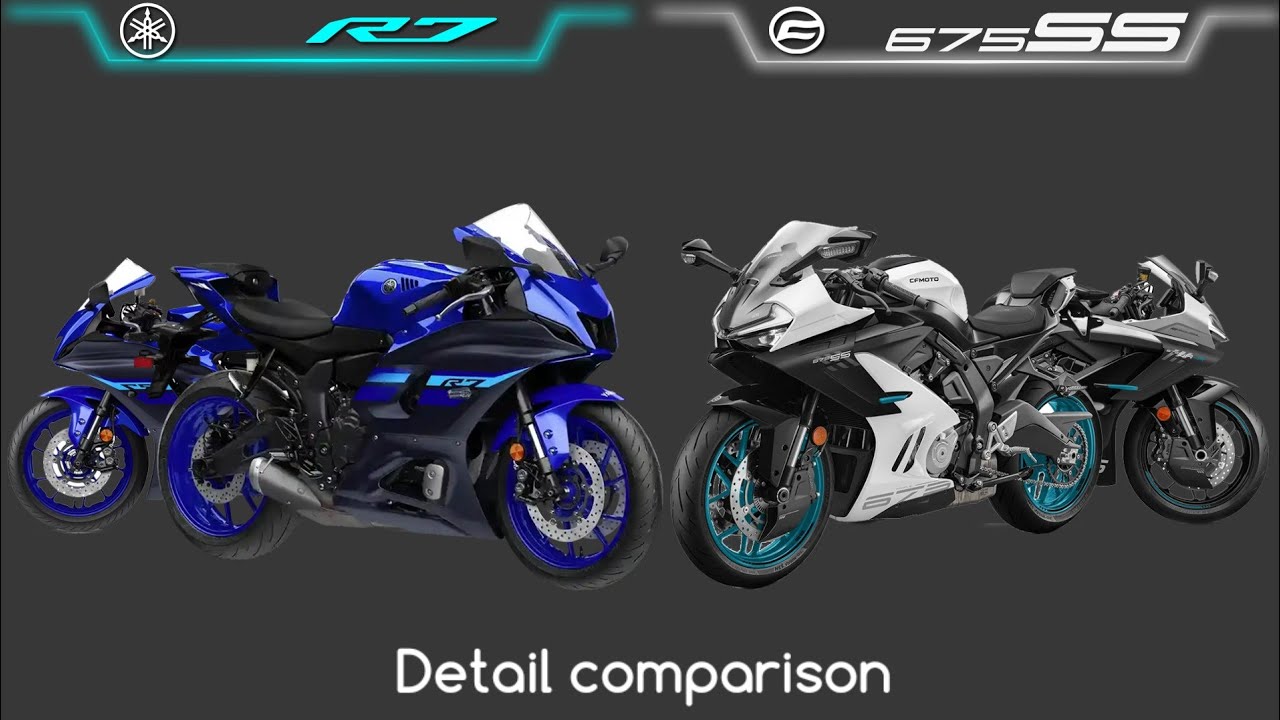 ALL NEW CFMOTO 675ss 🆚 YAMAHA R7 | Comparison | Mileage | Top Speed ...