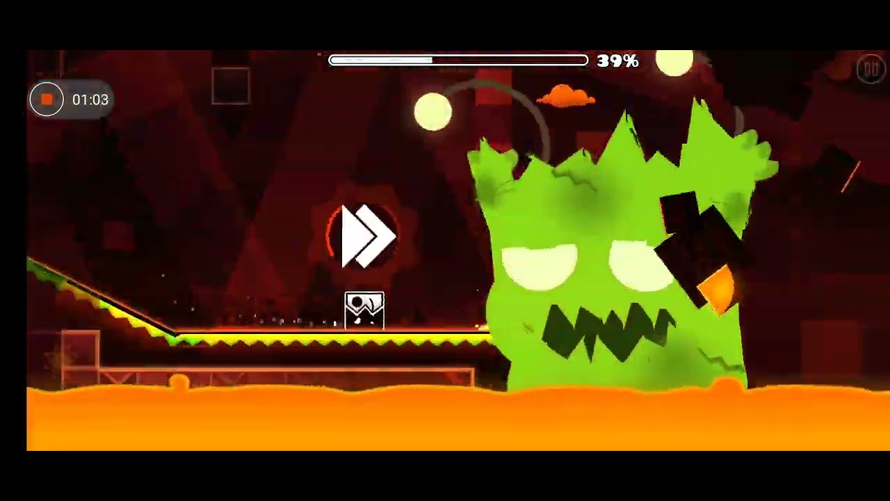 Slam Geometry dash Entry Monster gautlet - YouTube