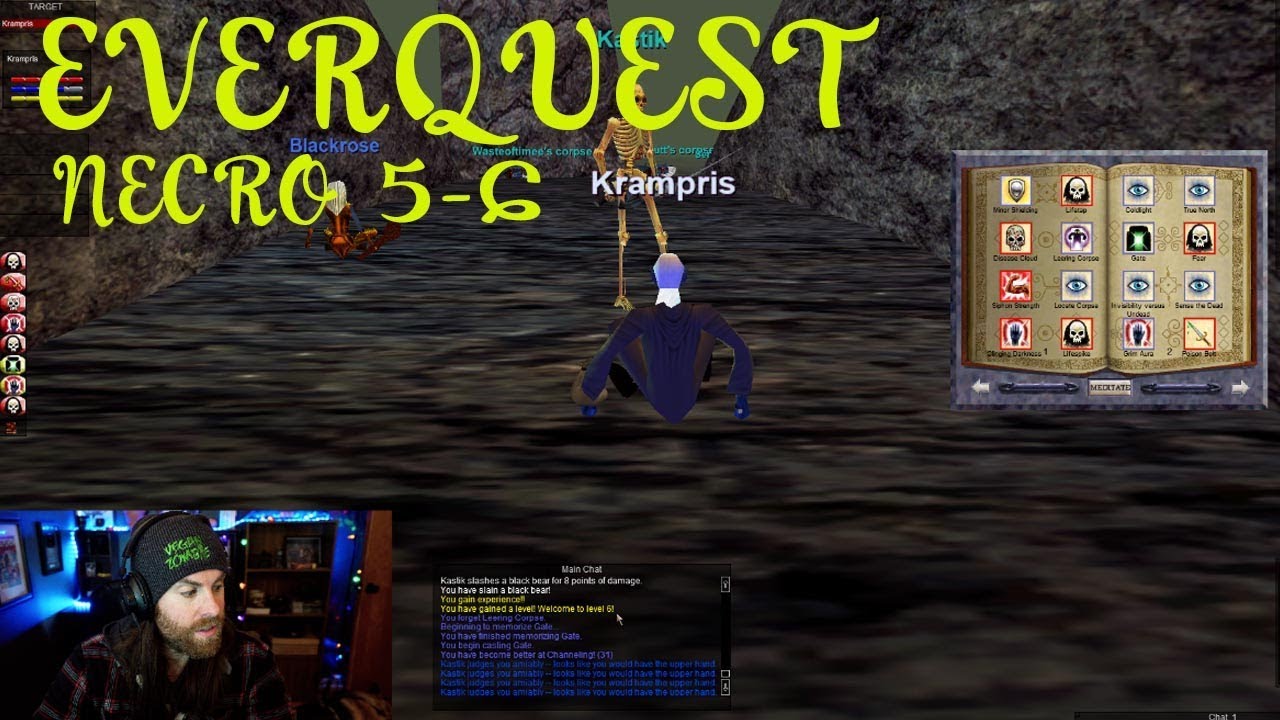 Everquest Stream Necro 5 to 6 First Group - YouTube