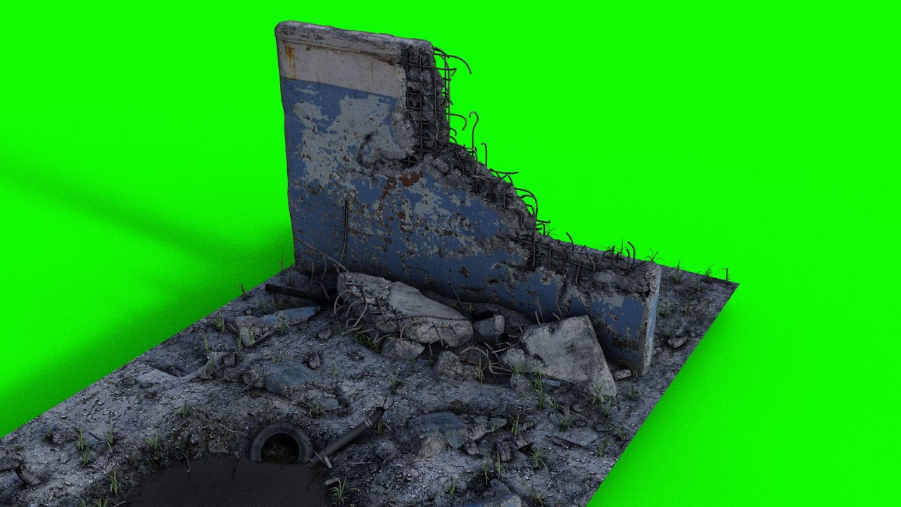 FREE HD Green Screen - WALL RUINS - YouTube