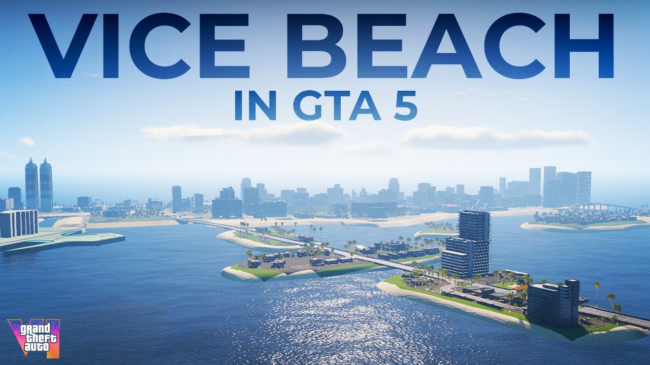 GTA 6's 'VICE BEACH' Area NOW PLAYABLE in GTA 5 - YouTube