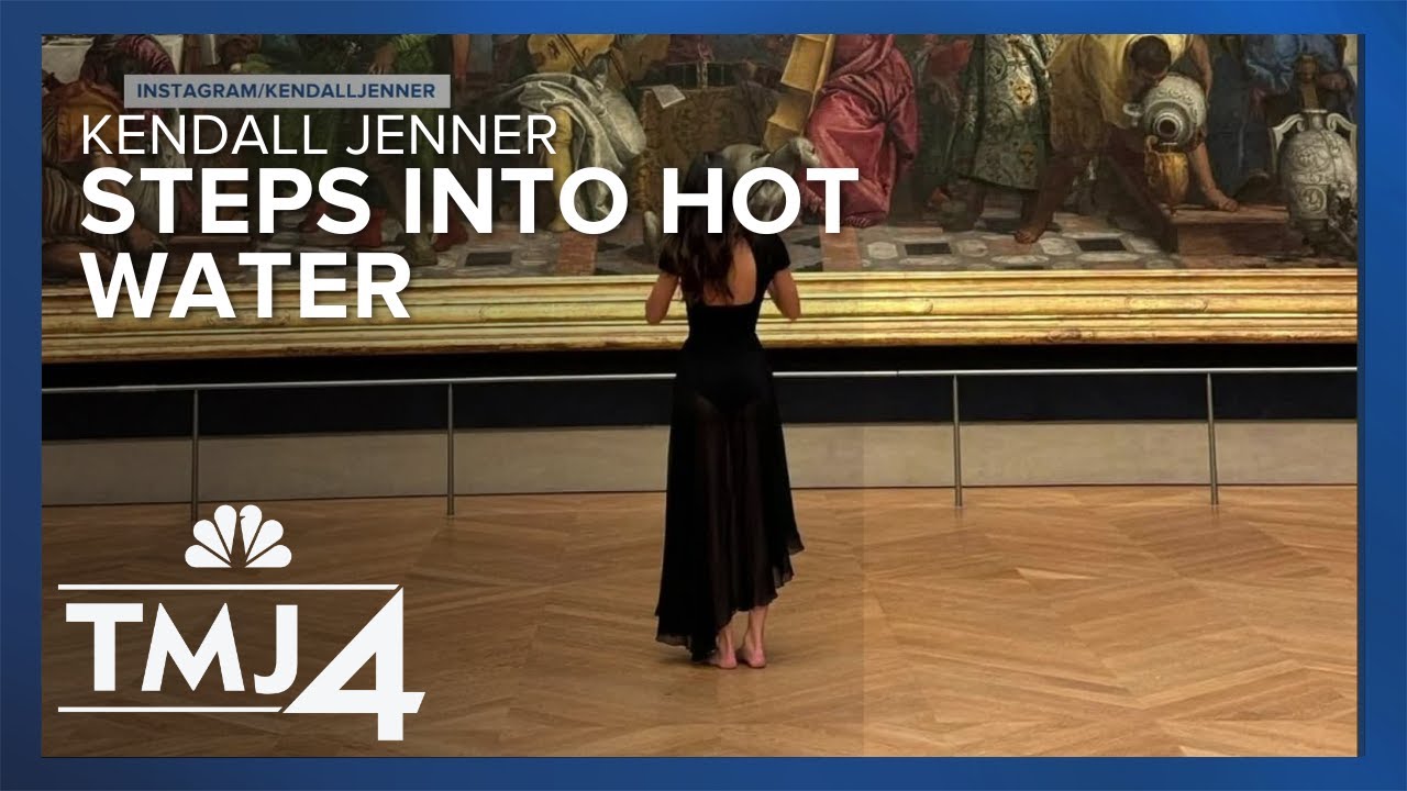 Kendall Jenner steps into hot water with barefoot Louvre pictures - YouTube
