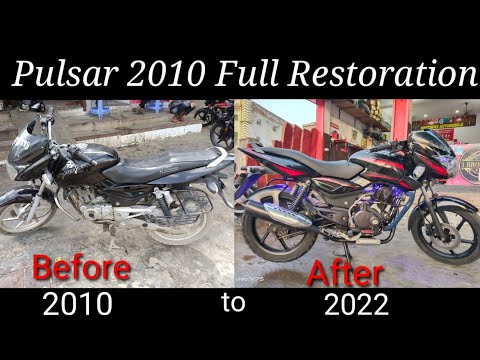 Bajaj Pulsar Full Restoration, modify Pulsar Full Repaint, बजाज पल्सर फुल रीपैन्ट पल्सर मोडीफाई