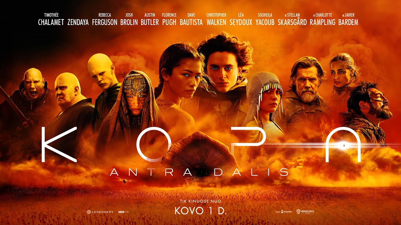 KOPA: ANTRA DALIS / Dune: Part Two - naujausias filmo anonsas - TIK ...