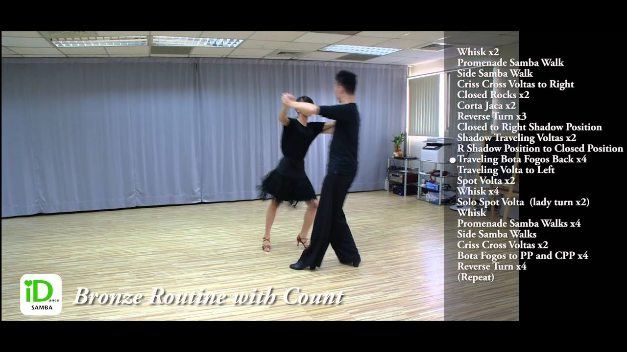 Samba Bronze Routine Count 02 - YouTube