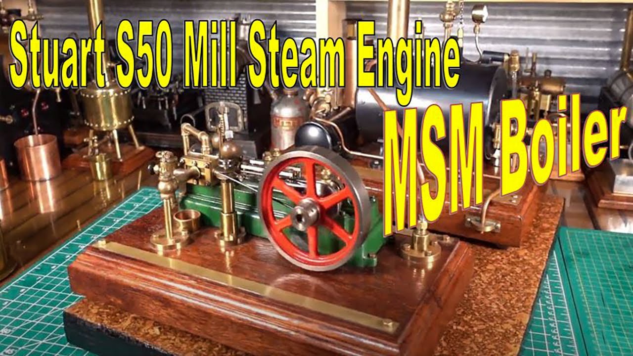 Stuart S50 Mill Model Steam Engine or Toy Steam Engine running on Live ...