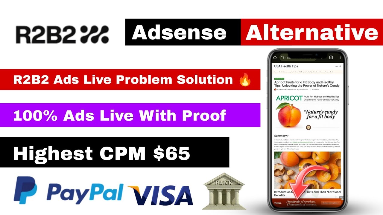 R2B2.io|| New Adsense Alternative Website 🔥|| R2B2 Ads Live Problem ...