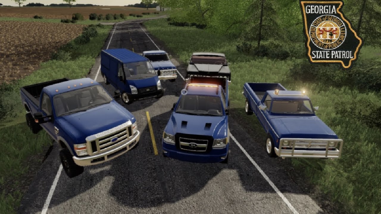 Georgia state trooper LIVE FS19 - YouTube