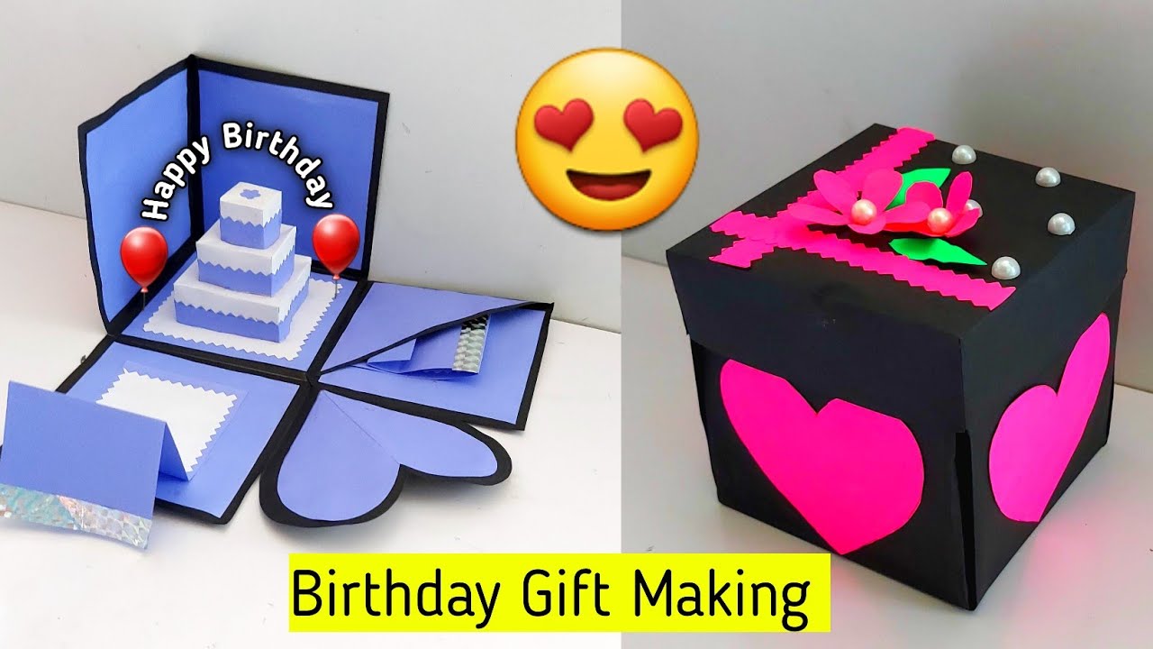 Birthday gift box idea/Happy birthday/birthday gift/how to make ...