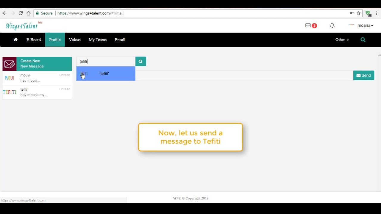 How to use W4T messaging - YouTube