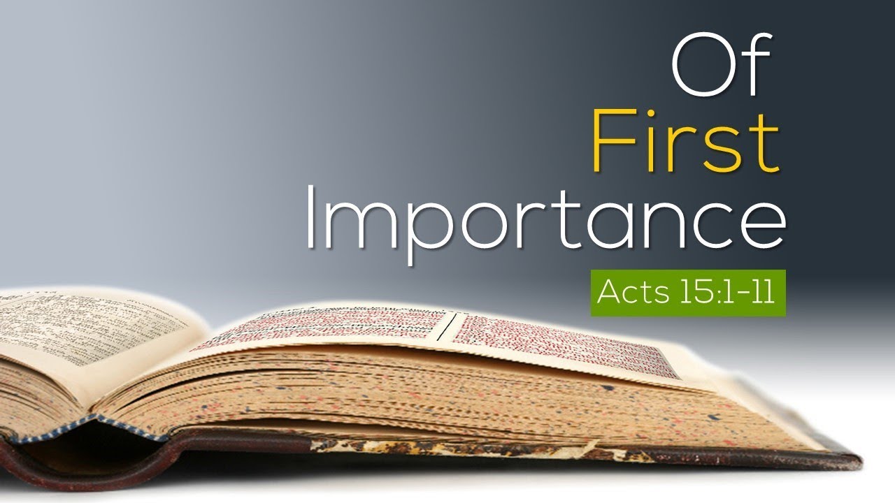 "Of First Importance" 11-22-20 Dr. Jason Duckett - YouTube