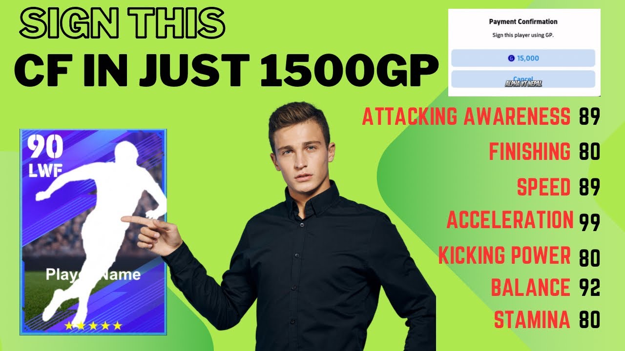 Sign this cf in just 15000 GP in efootball - YouTube