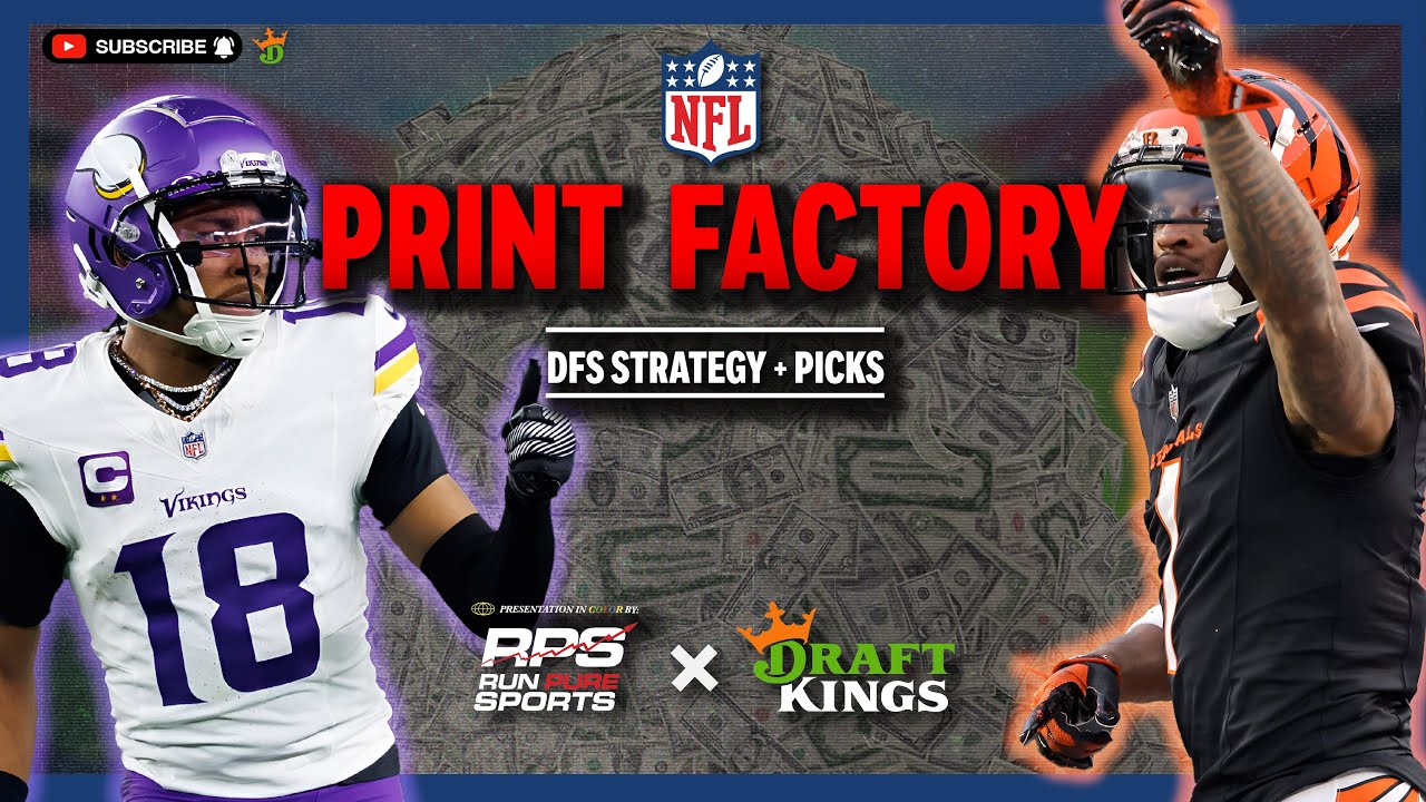 NFL DFS Strategies | WEEK 3 | 9/17 - NFL Print Factory - YouTube