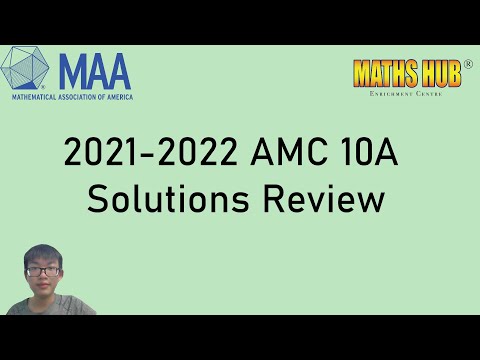 2021-2022 AMC10A Solutions Review - YouTube