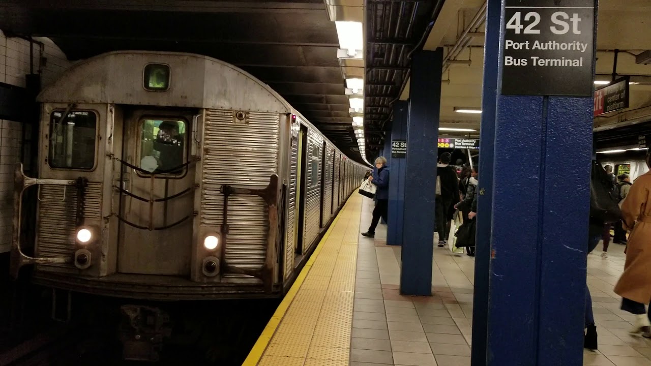 MTA: R32 C train leaves 42 St-PABT - YouTube
