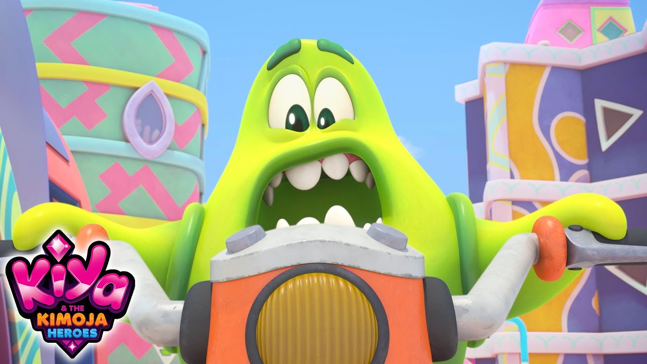 Kiya & the Kimoja Heroes | Speedy Slug 🏎 | COMPILATION @disneyjr ...