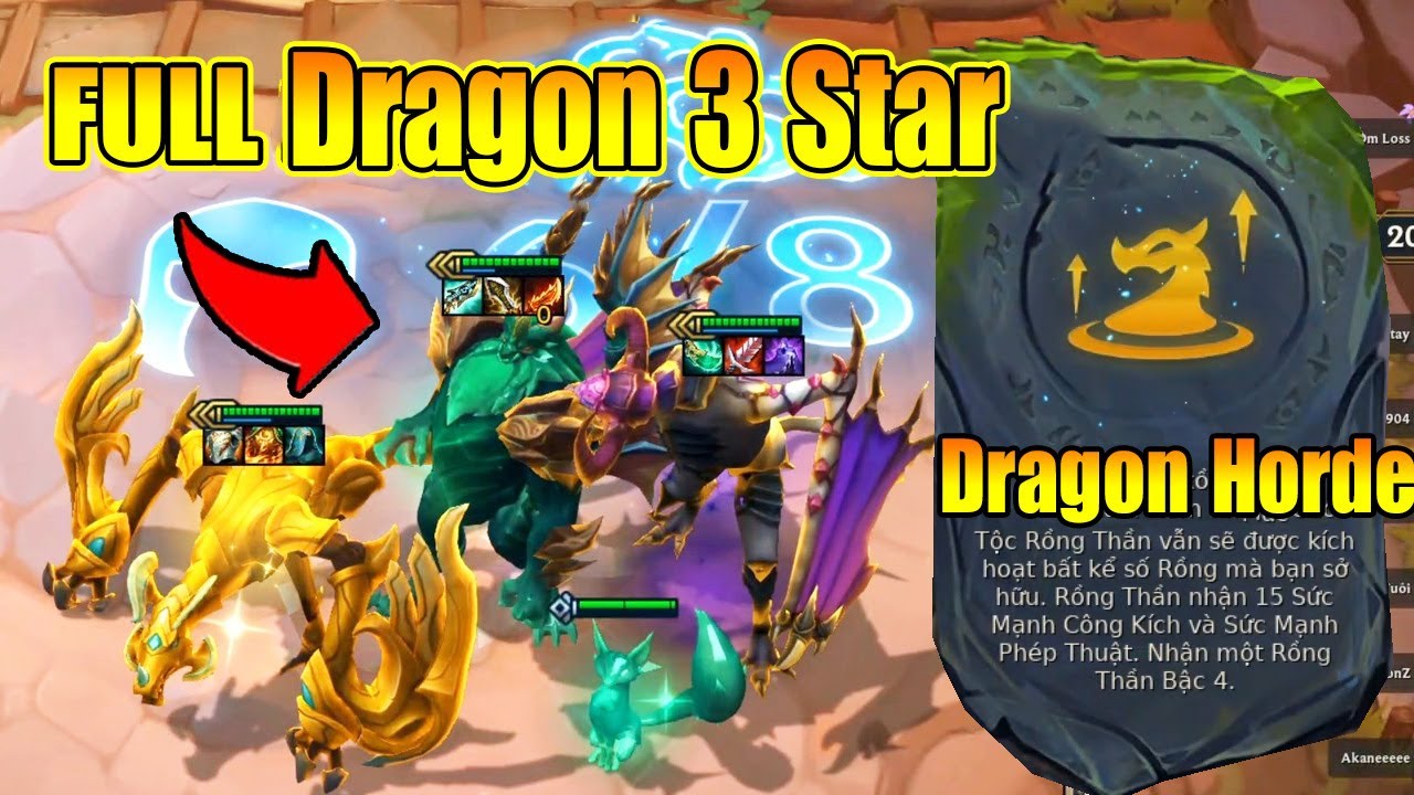 Dragon Horde + Sy'fen, Idas , Shi Oh Yu 3 Star - TFT SET 7 - YouTube