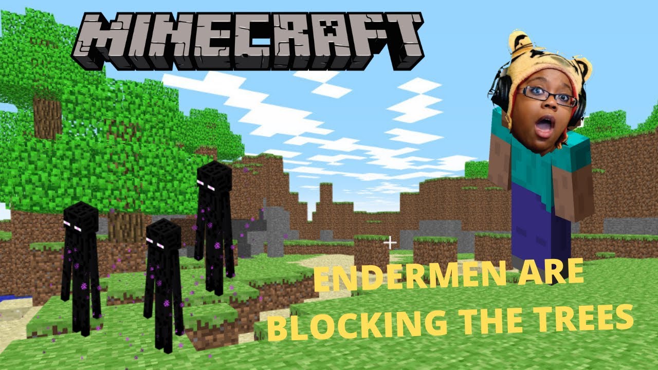 ENDERMEN ARE TREE BLOCKING | MINECRAFT PS4 GAMEPLAY - YouTube