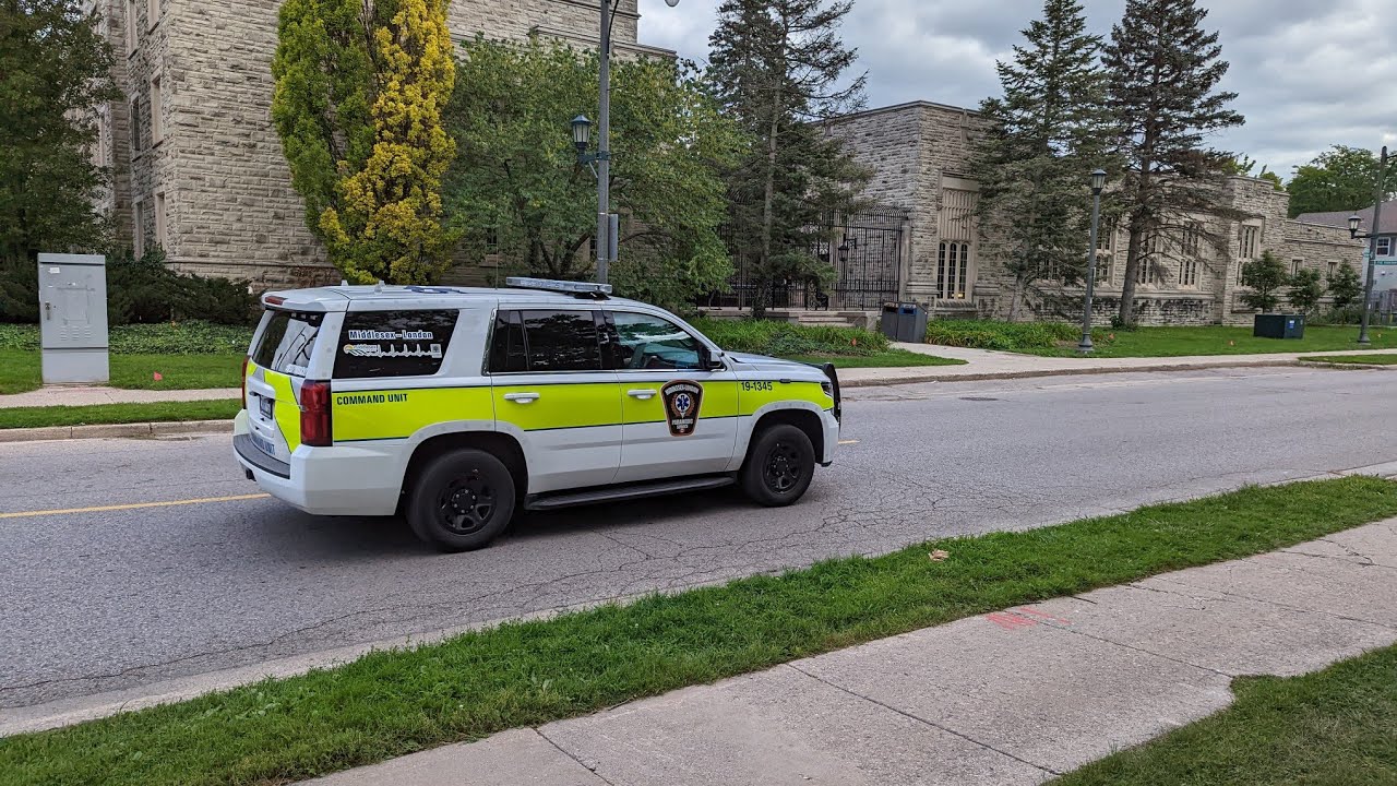 London-Middlesex Paramedic Services Command Unit Tahoe Responding ...