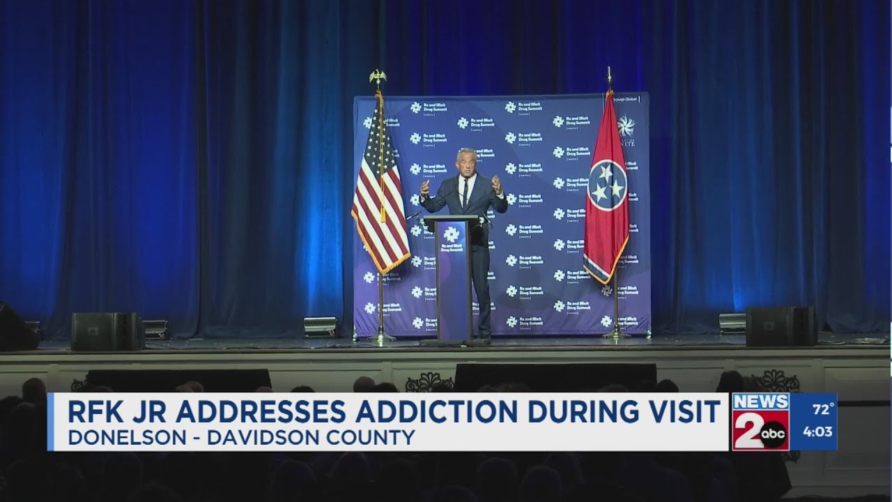 RFK Jr. addresses addiction during Nashville visit - YouTube