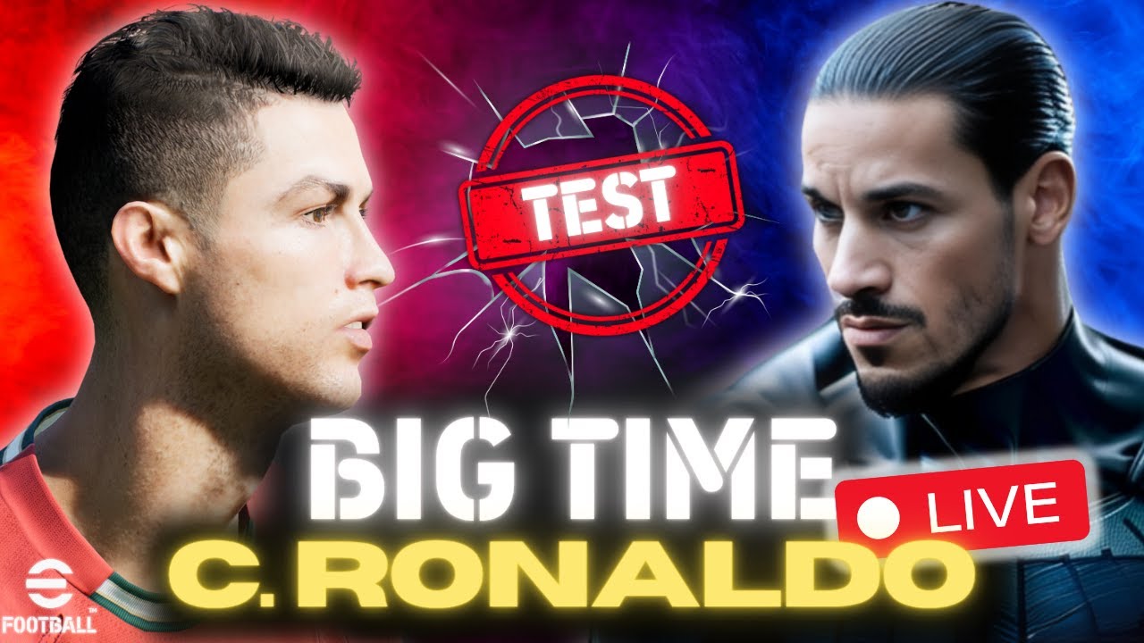 BIG TIME C. RONALDO LIVE REVIEW 🥼🧪 (DIFFERENT BUILDS) 🔴 eFootball 2025 ...