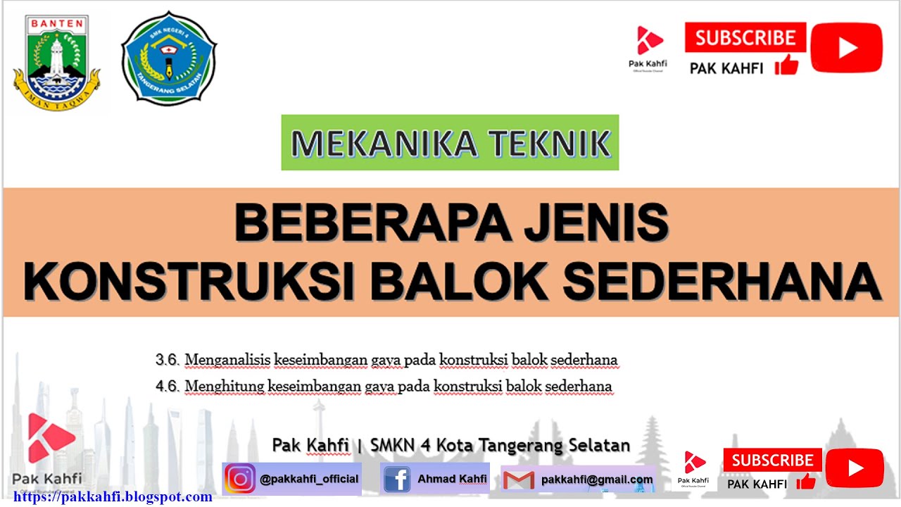 JENIS-JENIS BALOK STATIS TERTENTU - YouTube