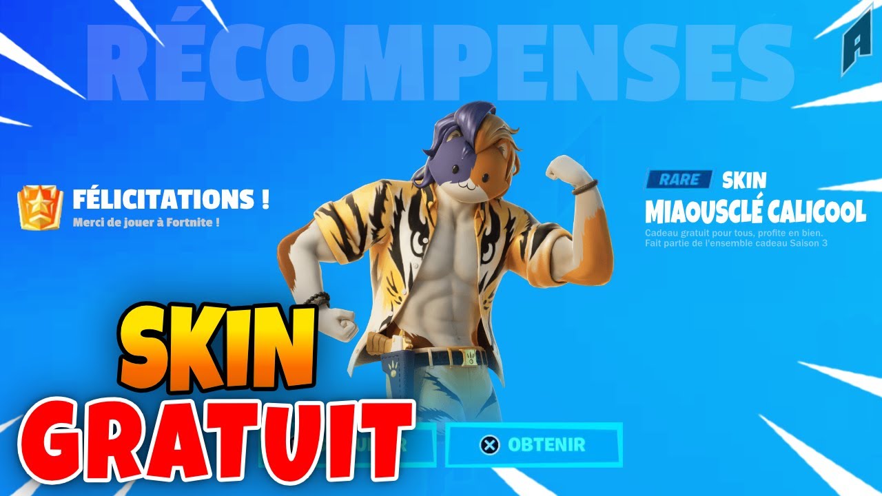 Comment avoir le Skin MIAOUSCLÉ CALICOOL Gratuit sur Fortnite Saison 3 ...