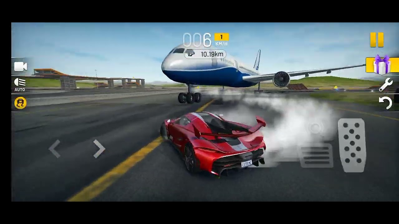 awsome Koenigsegg jesko drift and plane race - YouTube