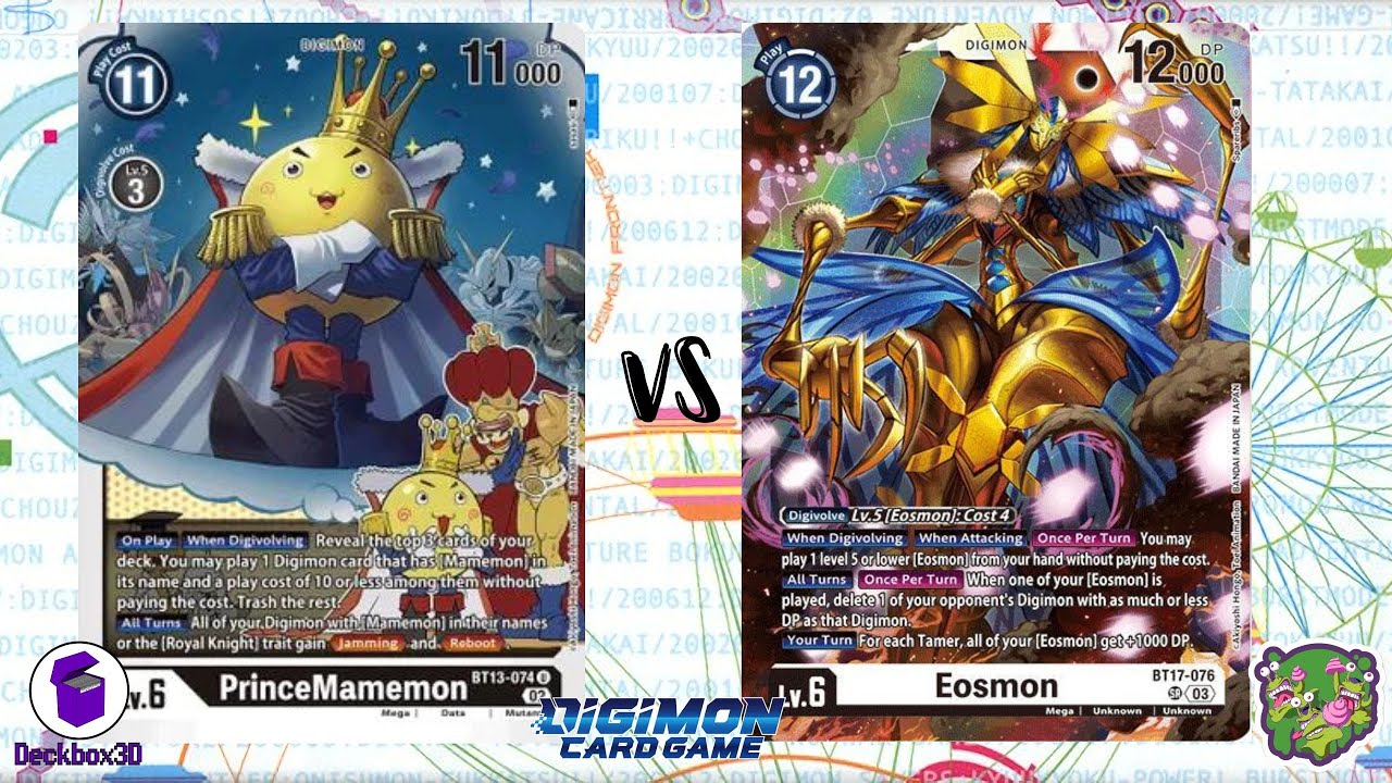 DIGIMON TCG: Local match PrinceMamemon (Black) vs Eosmon (White ...