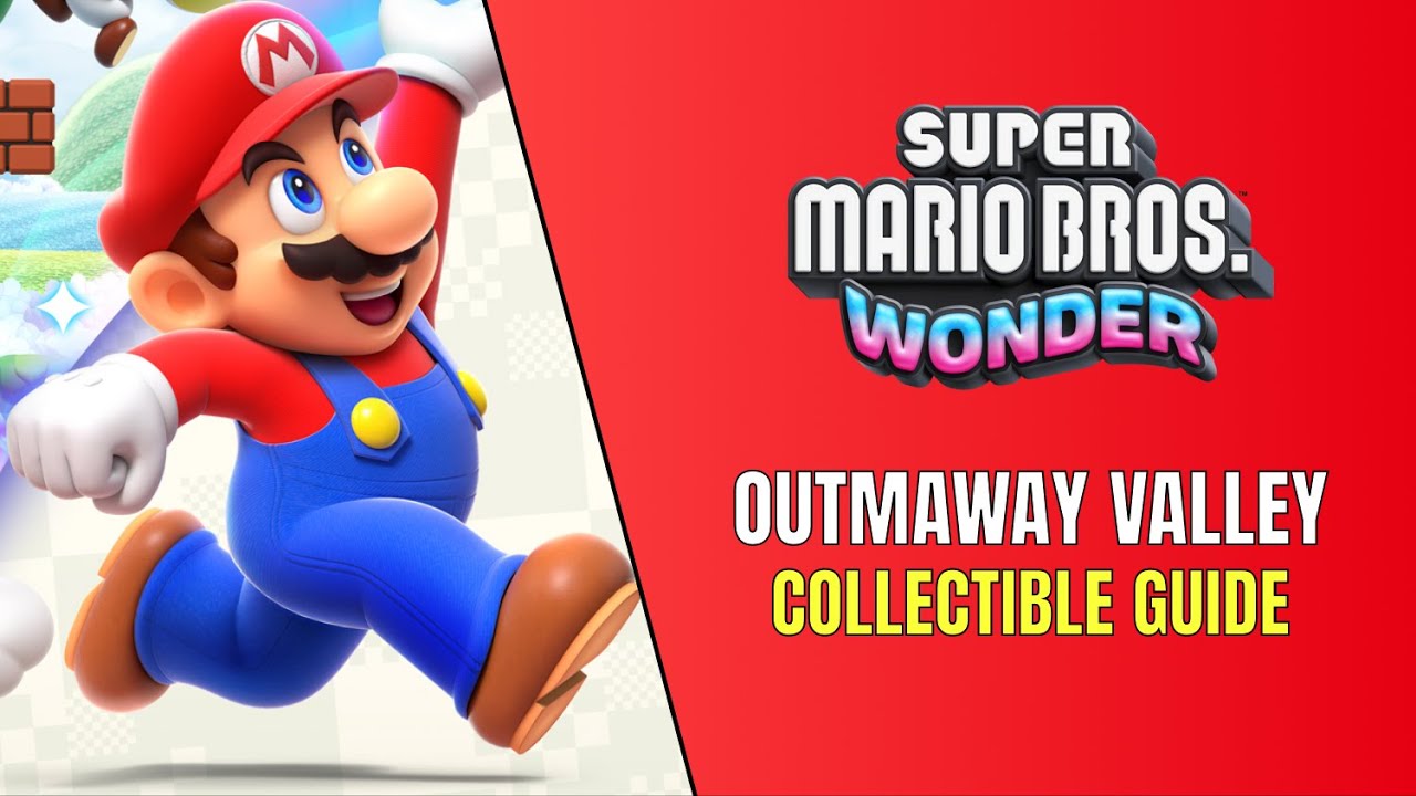 Super Mario Bros. Wonder Outmaway Valley All Collectible Locations 100% ...