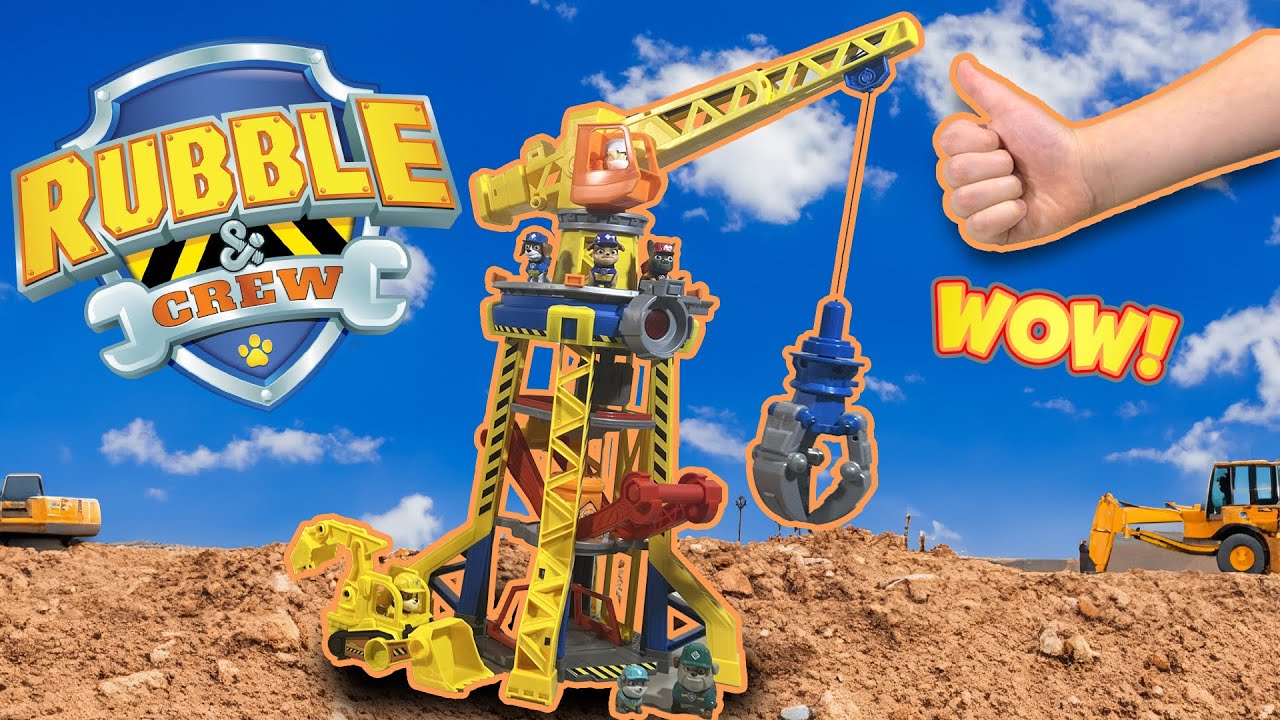 So Cool! Rubble & Crew Bark Yard Crane Tower Walkthrough with Nacho and ...