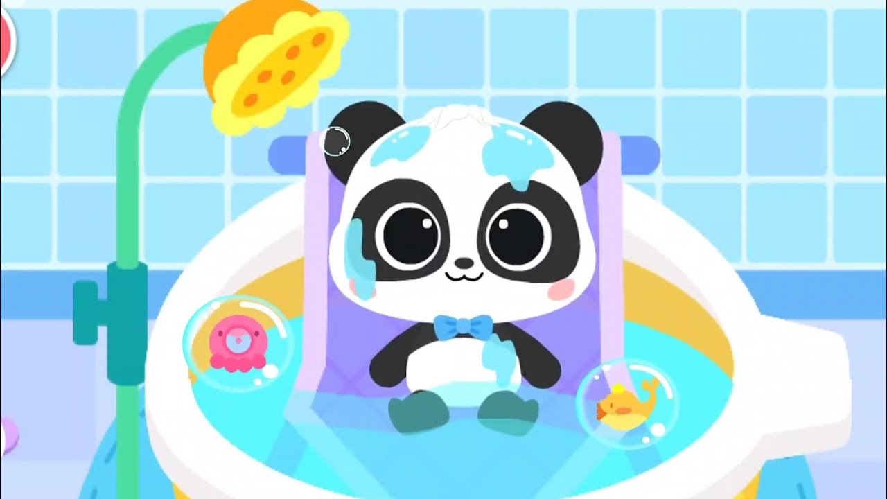BabyBus | Dunia bayi panda | Mengurus bayi panda mandi dan bermain ...