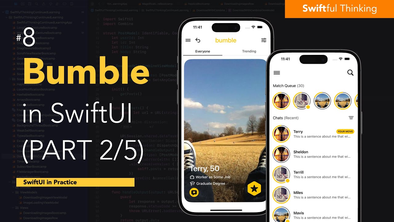Rebuild Bumble In Swiftui Part 25 Swiftui In Practice 8 Youtube