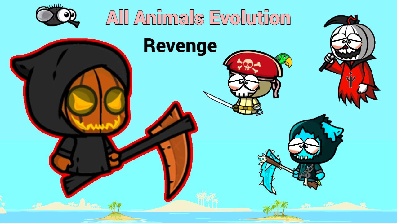 All Animals Evolution With The First Halloween Reaper And Revenge (EvoWorld.io) - YouTube