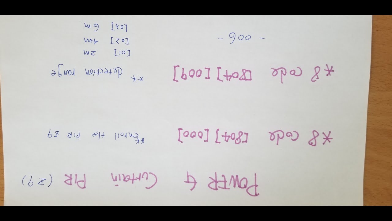 DSC PG9924 curtain PIR program it as a door contact - YouTube