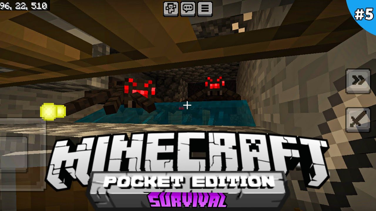 I MADE SPIDER SPAWNER XP FARM 🔥🤩 || MINECRAFT PE SURVIVAL SERIES #5 ...