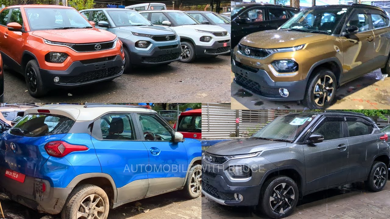 Tata Punch Colors - blue | bronze | orange | mist | grey | white ...