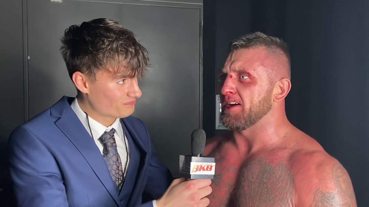 British champion Anthony Holmes post fight interview at Bkb 19 bare ...