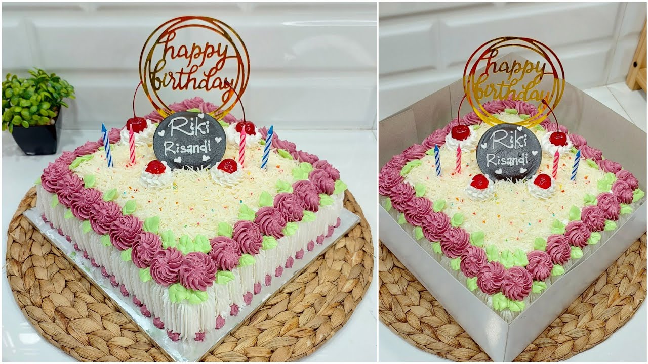 RESEP DAN CARA BIKIN CAKE ULTAH SEDERHANA ALA RUMAHAN👌cocok banget ...