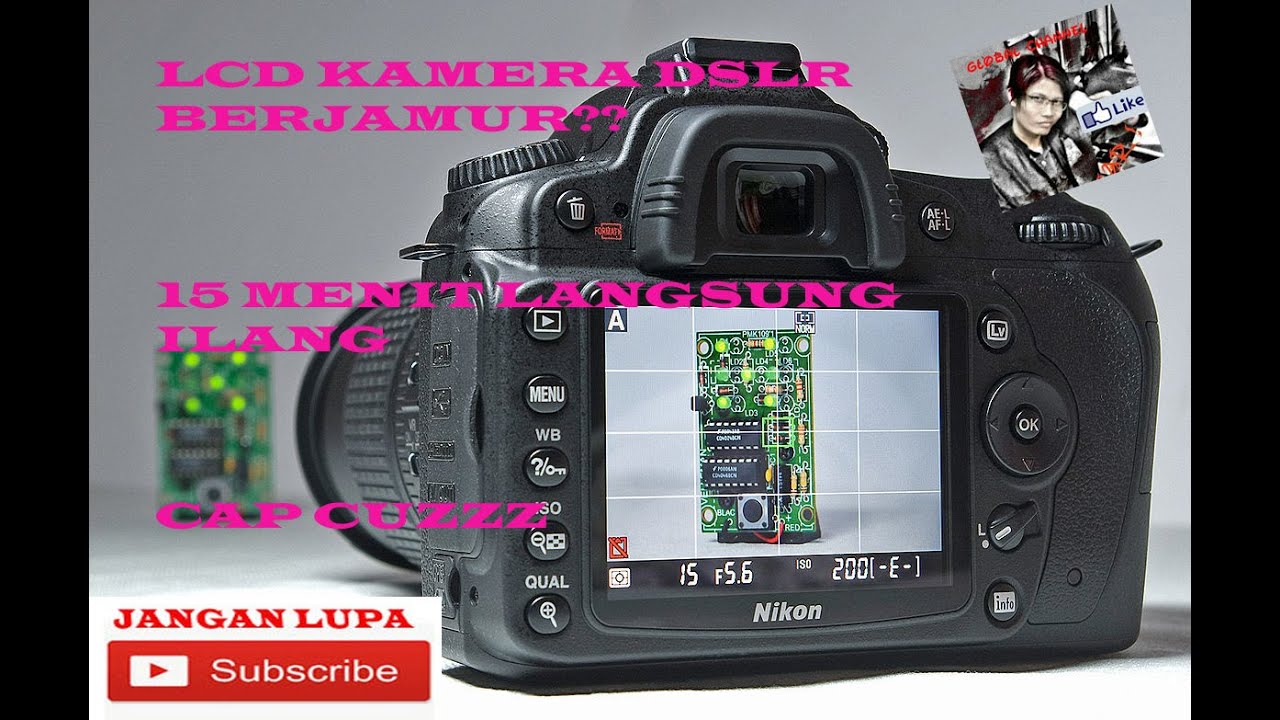 Bersihkan sendiri Jamur Lcd Kamera DSLR - YouTube