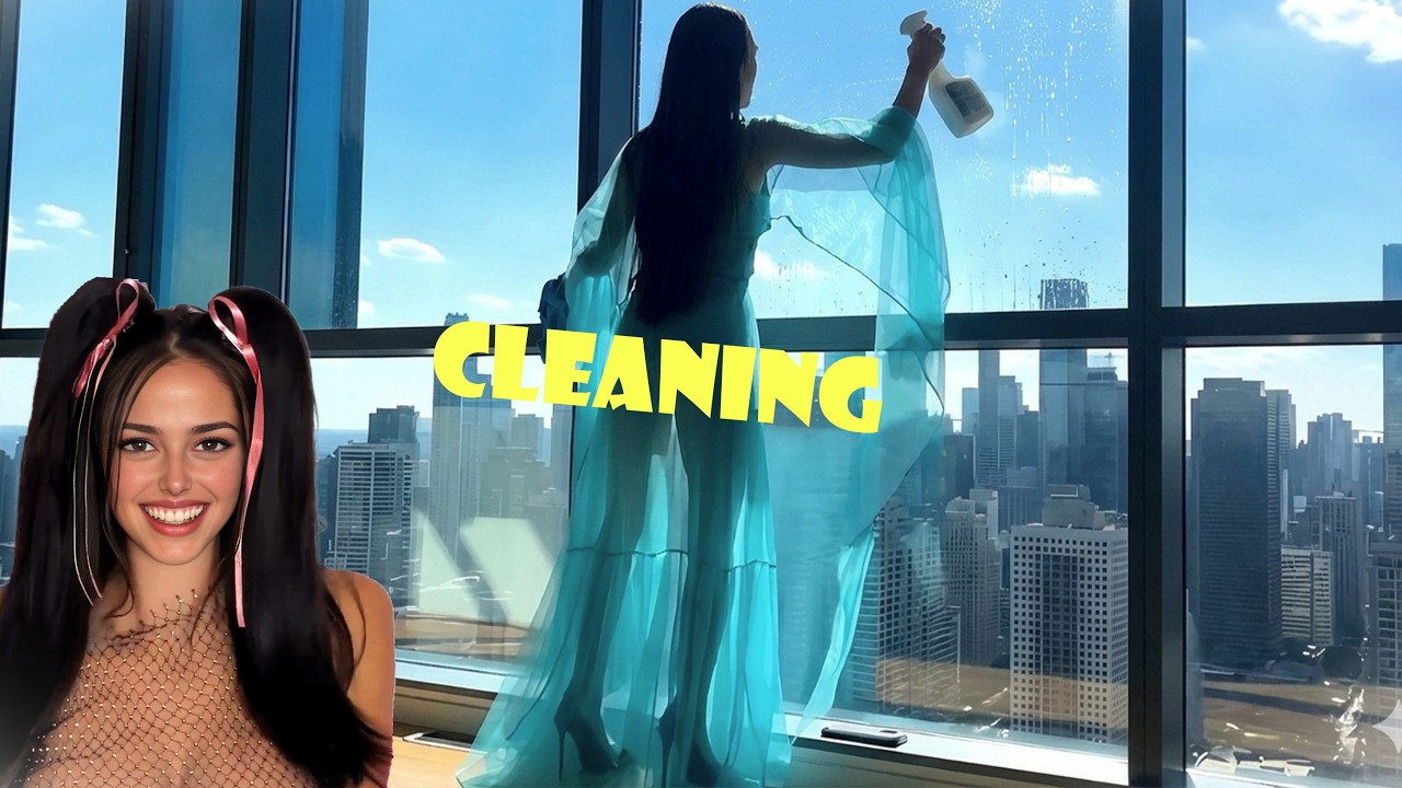 Transparent 4K Cleaning Video | Calm TV Windows Routine | Evening Light ...